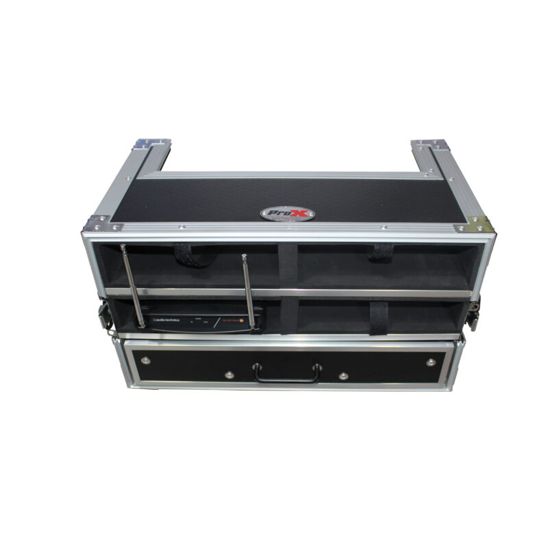 Wireless Microphone Case for 4 Units & Handheld Storage Plus 1 (2U ...