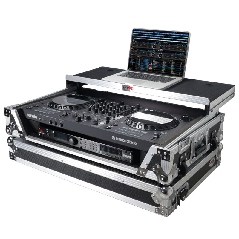 ATA Flight Case for Pioneer DDJ-FLX6 GT DJ Controller with Laptop Shelf ...