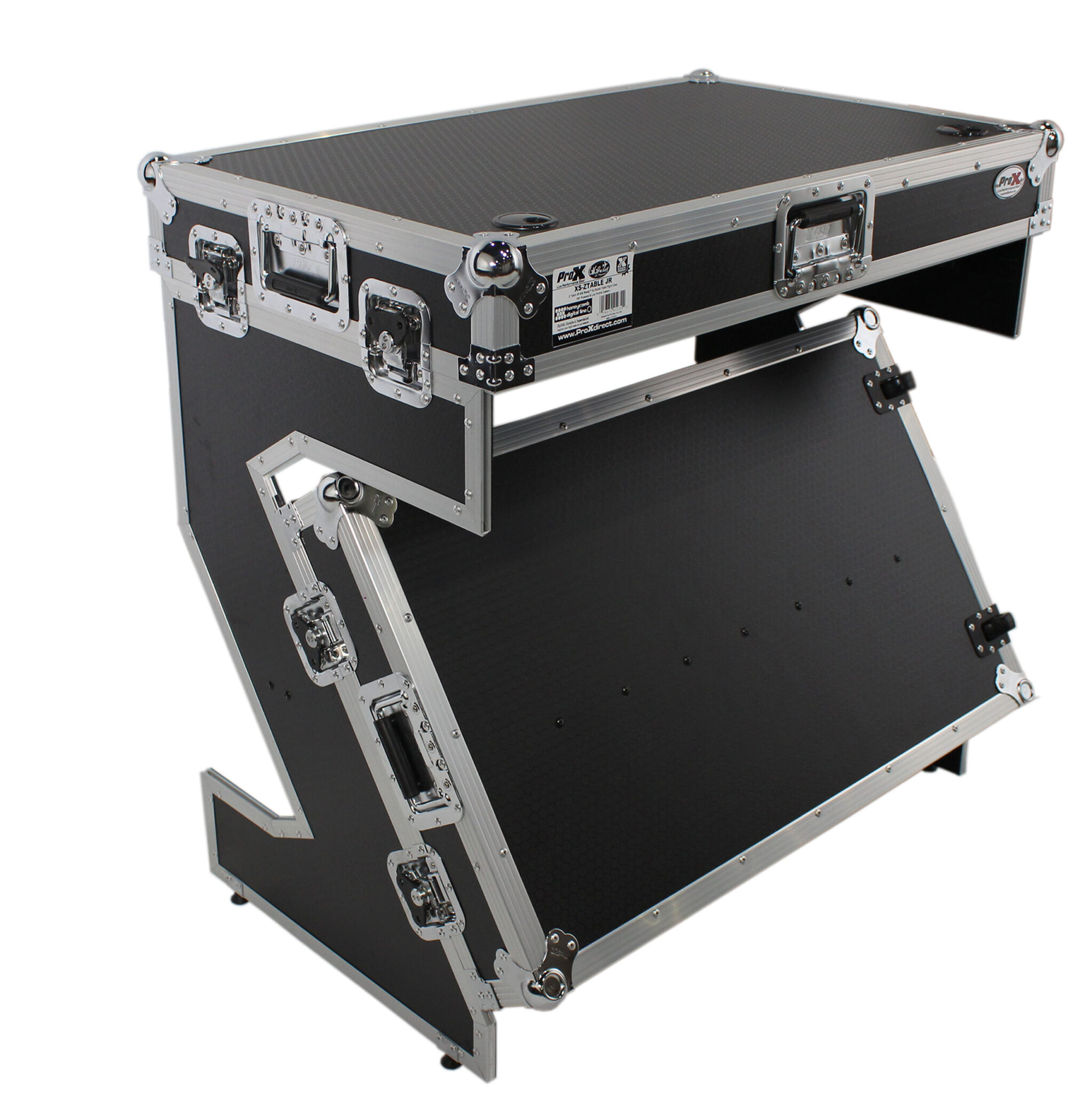 DJ Z-Table® Junior Workstation Portable Compact Booth Flight Case Table ...