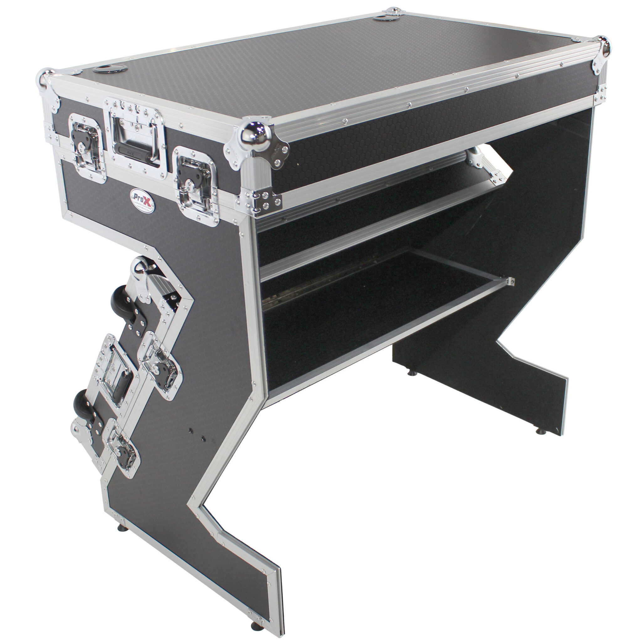DJ Z-Table® Junior Workstation Portable Compact Booth Flight Case Table ...